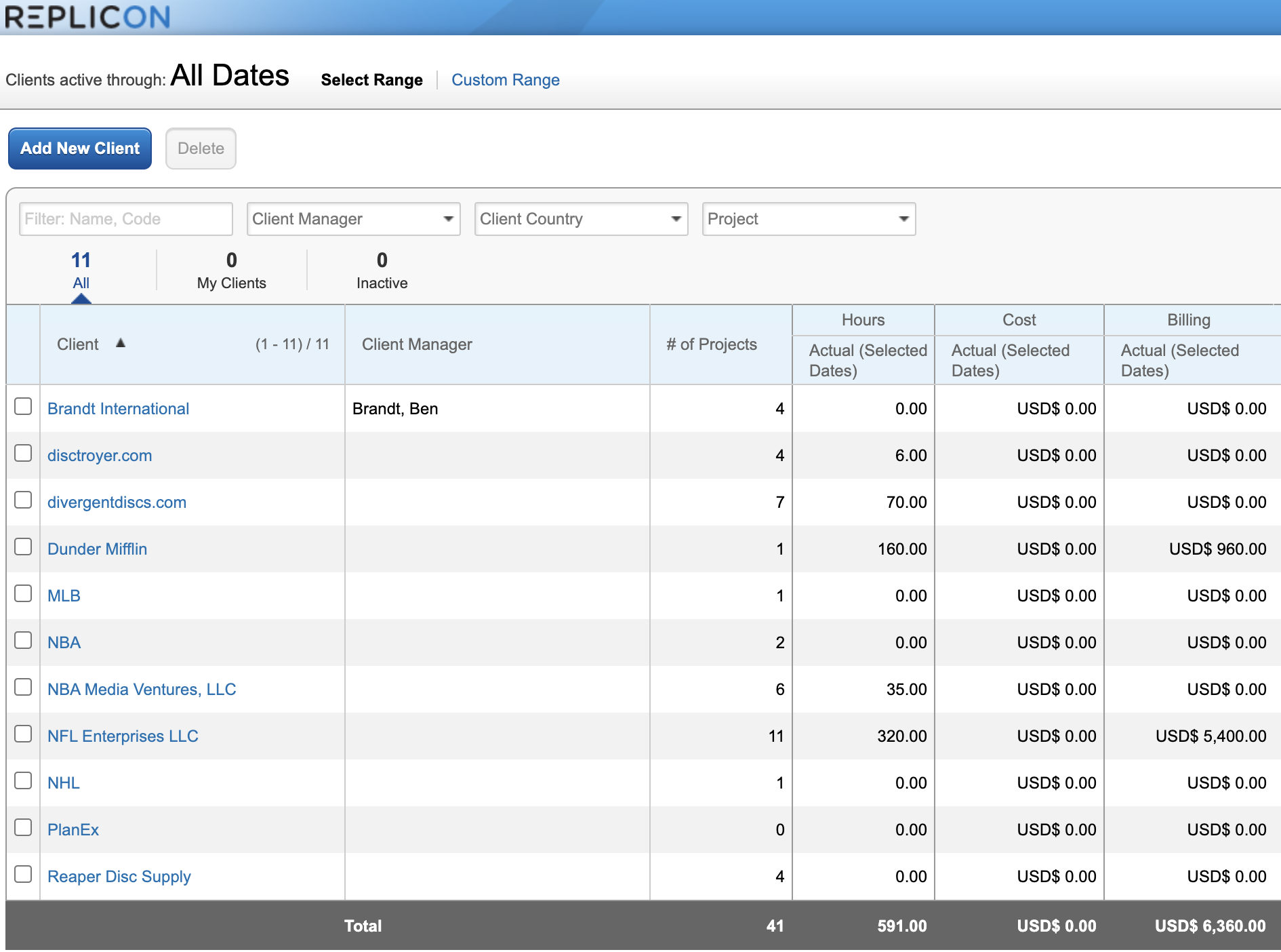 Replicon Field Mapping – Parallax